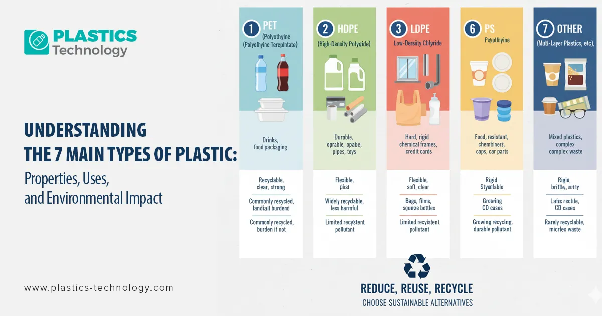 7 Main Types of Plastic: Properties, Uses & Impact